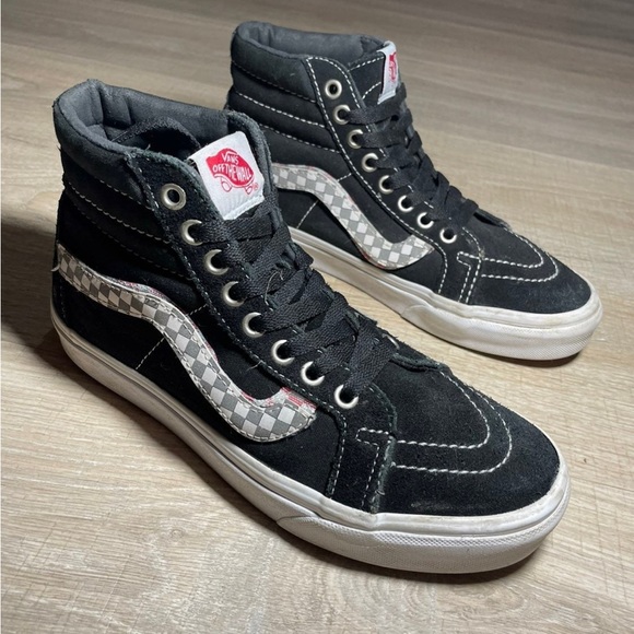 Vans | Shoes | Vans Skate Hi Reissue Velcro Side Stripe Shoes | Poshmark